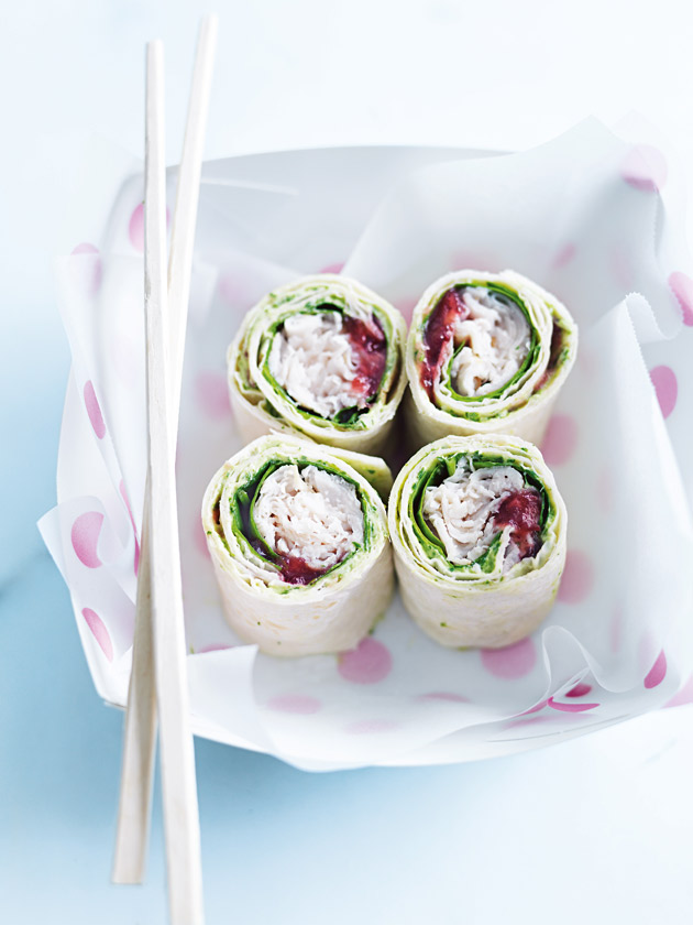 Turkey And Cream Cheese Rolls Donna Hay
